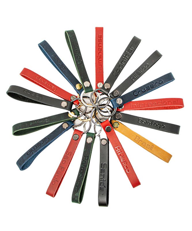 Keychain Leather Brazil Soccer League – Brazil Explore